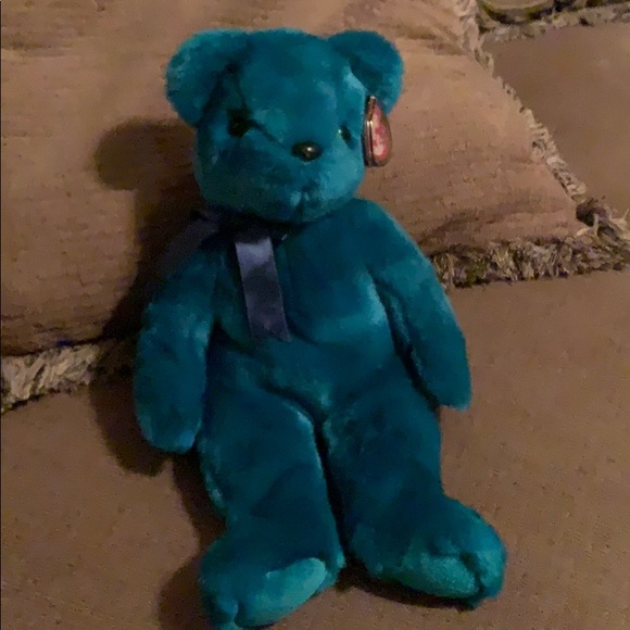 TY Original Wear | Other | Ty Beanie Buddy Teddy Teal | Poshmark